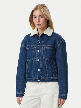 Tommy Jeans Jeansjacke Archive Teddy DW0DW23519 Blau Regular Fit