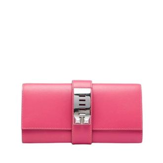 Herm&egrave;s Pre-owned Medor Clutch - - Pre-owned - Damen - Rosa - ONE SIZE
