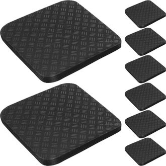 BESTONZON SOPOTUTU 8 St&uuml;ck Antivibrationsmatte f&uuml;r Laufband 8 St&uuml;ck rutschfeste Silikon Bodenschutzmatten f&uuml;r Teppich Hartholzb&ouml;den Ger&auml;uschd&auml;mpfende Trainingsm