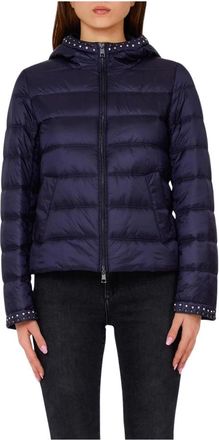 Liu Jo Femme, Vestes, Bleu, Taille: 42 FR Padded Jacket