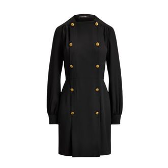 Ralph Lauren Woven Fit & Flare Kleid - - Dresses - Damen - Schwarzk - 2XS