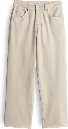 OPUS Damen Wide | Wide Cropped Jeans MOMITO Color aus stretchigem Baumwoll Mix Natural Glaze, 42 L26