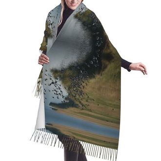 Generic Chasse Vol Sauvage Femme Ch&acirc;le Wrap Chaud &Eacute;charpe Confortable Etole Pour Cadeau Soir&eacute;e Automne Mariage