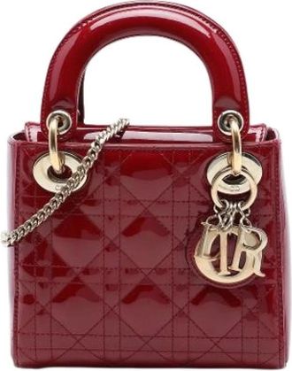 Dior Pre-owned Lady Dior - Femme - Pre-owned - Rouge - Taille: ONE Size