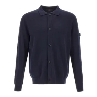 Peuterey Candies Cardigan - - Knitwear - Herren - Blau - XL