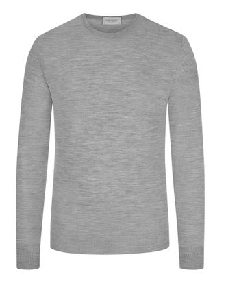John Smedley Pullover aus Merinowolle, O-Neck in