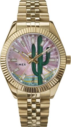 Timex Uhr - Quarz-Analoguhr Timex X Jacquie Aiche - Gr. unisize - in Gold - f&uuml;r Damen