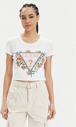 Guess T-Shirt W4GI24 J1314 Weiß Slim Fit