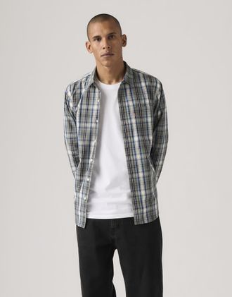 Levi's Sunset Standard Pumice Stone Co - Mehrfarbiges Hemd mit einer Brusttasche-Bunt