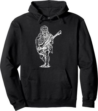 Seembo Neandertaler spielt Gitarre Lustiger Gitarrist Rockmusiker Pullover Hoodie