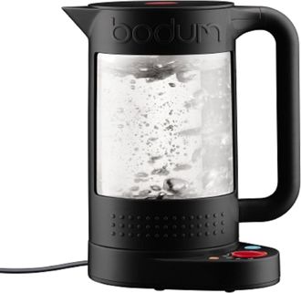 Bodum 11659-01EURO Bistro Elektrischer kocher, doppelwandig mit Temperaturregelung Kunststoff 19.5 x 23 x 26.5 cm, schwarz