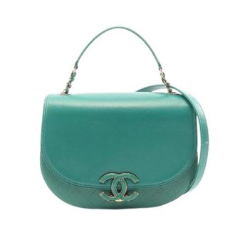 Chanel Pre-owned Matelasse 2way Leder Schultertasche - - Pre-owned - Damen - Gr&uuml;n - ONE SIZE