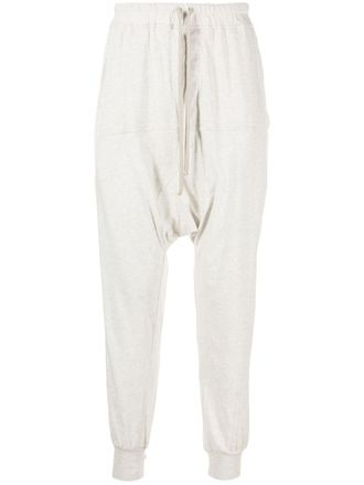 Rick Owens pantalon de jogging sarouel à lien de resserrage - Gris