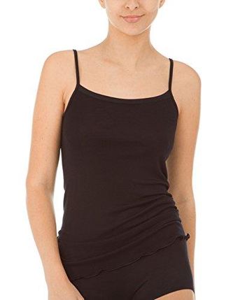 CALIDA True Confidence D&eacute;bardeur Spaghetti en Laine et Soie pour Femmes, Maillot de Corps Fonctionnel en Laine m&eacute;rinos et Soie, &agrave; Fines c&ocirc;tes, neutralisant L
