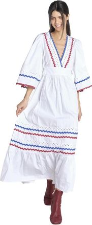 Antik Batik Femme, Robes, Blanc, Taille: 36 FR Rita Long Dress