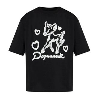 Dsquared2 Logo T-Shirt - - Tops - Herren - Schwarzk - M