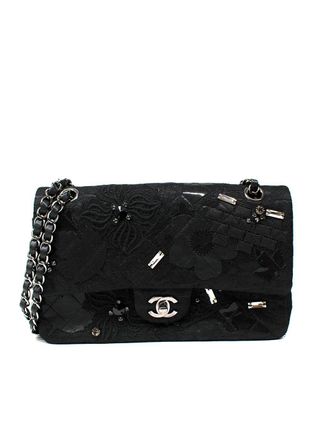 Chanel Black Metier DArts Embellished Medium Flap Bag