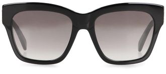 Celine Womens Triomphe Cat-Eye Sunglasses Black Acetate