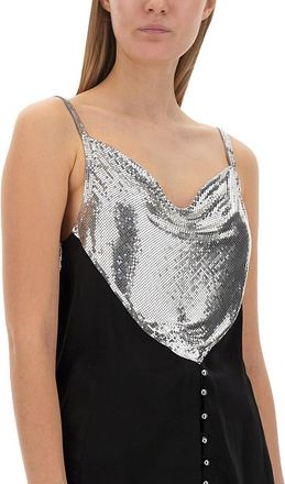 Paco Rabanne Metallic Insert Blouse - Multicolor