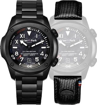 Eden Park Montre &Agrave; Quartz Chronograph Noire