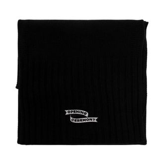 Opening Ceremony Schal mit Logo - - Accessories - Damen - Schwarzk - ONE SIZE