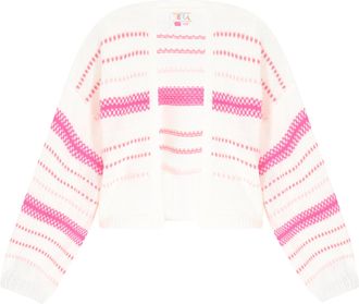 Izia Strickjacke Frauen cremewei&szlig; rosa