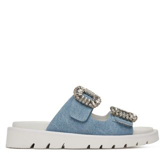 Eva Minge Pantoletten Eva Minge LILY-VII75-06-1 Blau