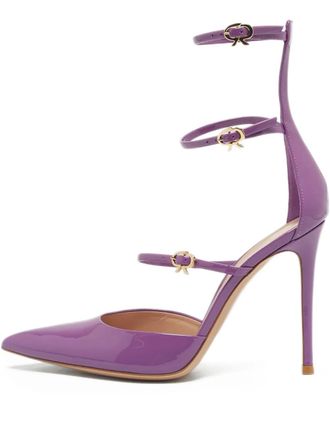 Gianvito Rossi Pumps mit spitzer Kappe - Violett