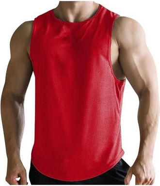 Generic D&eacute;bardeur de sport pour homme - Sans manches - Pour la course &agrave; pied, le sport - Basiques - Maillot dentra&icirc;nement musculaire - Pour l&eacute;t&eacute;, la plage, le