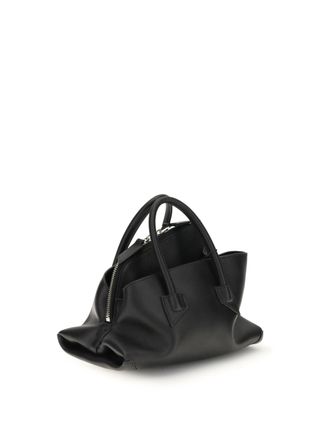The Attico Womens La Passeggiata Mini Leather Handbag Black Calf Bos Taurus Handbags Hand Bags