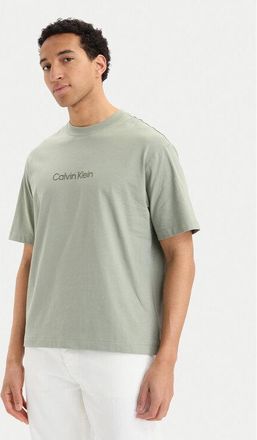 Calvin Klein T-Shirt LV040HM228 Khakifarben Relaxed Fit