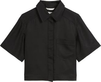 Marc O'Polo Boxy Kurzarmbluse - - Blouses & Shirts - Damen - Schwarzk - XL