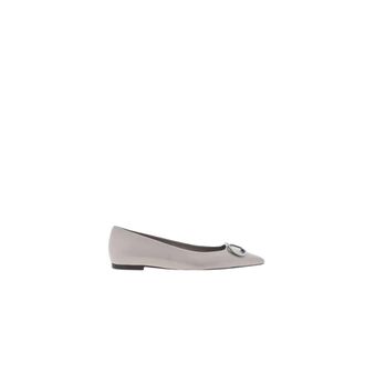 Carolina Herrera Trench Leder Ballerinas - - Shoes - Damen - Grau - 37 EU