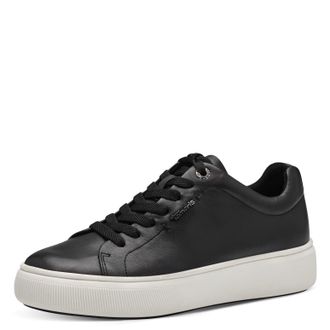 Tamaris Low Top Damen Sneaker 1-23736-42 003 Frauen Vegan M2373642 Black Leather, Schuhgröße:43 EU