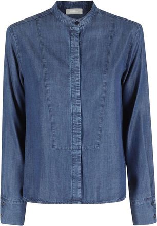 Kiltie Femme, Blouses et Chemises, Bleu, Taille: 36 FR Camicia Smoke