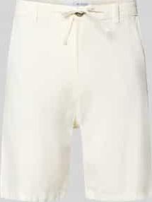 Selected Slim Fit Bermudas aus Baumwoll-Leinen-Mix Modell BRODY