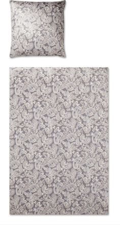 Elegante Mako-Satin Bettwäsche Luxor Stein 1 Bettbezug 135x200 cm + 1 Kissenbezug 80x80 cm