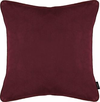 Albani Glory Samt-Kissenh&uuml;lle mit Rei&szlig;verschluss, Aubergin, 48x48cm