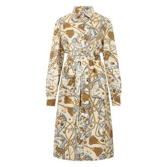 Moschino Langarmkleid mit Kn&ouml;pfen - - Dresses - Damen - Mehrfarbig - 2XL
