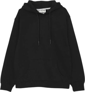 John Richmond Homme, Sweatshirts et sweats &agrave; capuche, Noir, Taille: XL SweaT-shirt &agrave; capuche