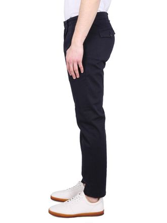 Department Five Button Closure Chino Pants - Blue
