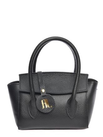 Anna Luchini Schwarz Rindsledertasche