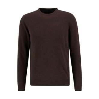Barbour Essential Lammwoll-Rundhalspullover - - Knitwear - Herren - Braun - XL
