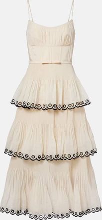 Zimmermann Besticktes Bustier-Kleid