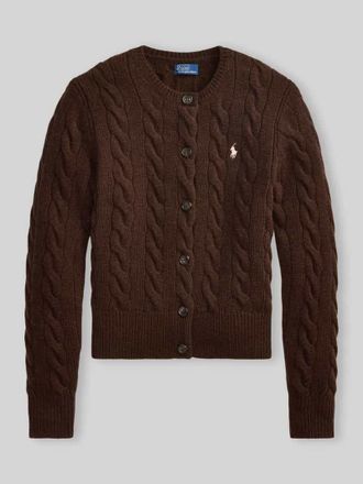 Polo Ralph Lauren Regular Fit Strickjacke aus Wolle mit Kaschmir-Anteil
