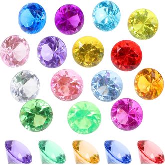 NUOBESTY 100 St&uuml;ck Bunte Acryl Kristall Diamanten Dekorationen Gemischte Farben f&uuml;r Tischstreu Vase F&uuml;ller DIY Basteln Party Hochzeitsschmuck