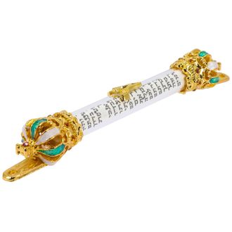 DOITOOL Jüdische Metall mezuza Türdekoration für Außentür Runde Kanten Glatte Oberfläche Leichtes Religiöses Hausaccessoire Geeignet als Einweihungsgeschenk u