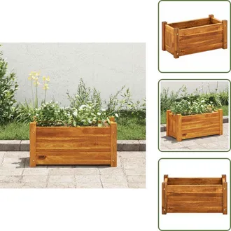 vidaXL Garten-Hochbeet Akazienholz 50x25x25 cm - Holz Hochbeet - Akazienholz Hochbeet - Blumenkasten Aus Holz - Gartenm&ouml;bel - Terrassenm&ouml;beln