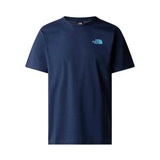 The North Face Homme, Tops, Bleu, Taille: L SS Box NSE Tee