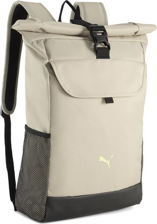 Puma Sac &agrave; dos avec rabat sup&eacute;rieur roul&eacute; PUMATECH (26 L), Accessoires, Beige, OSFA